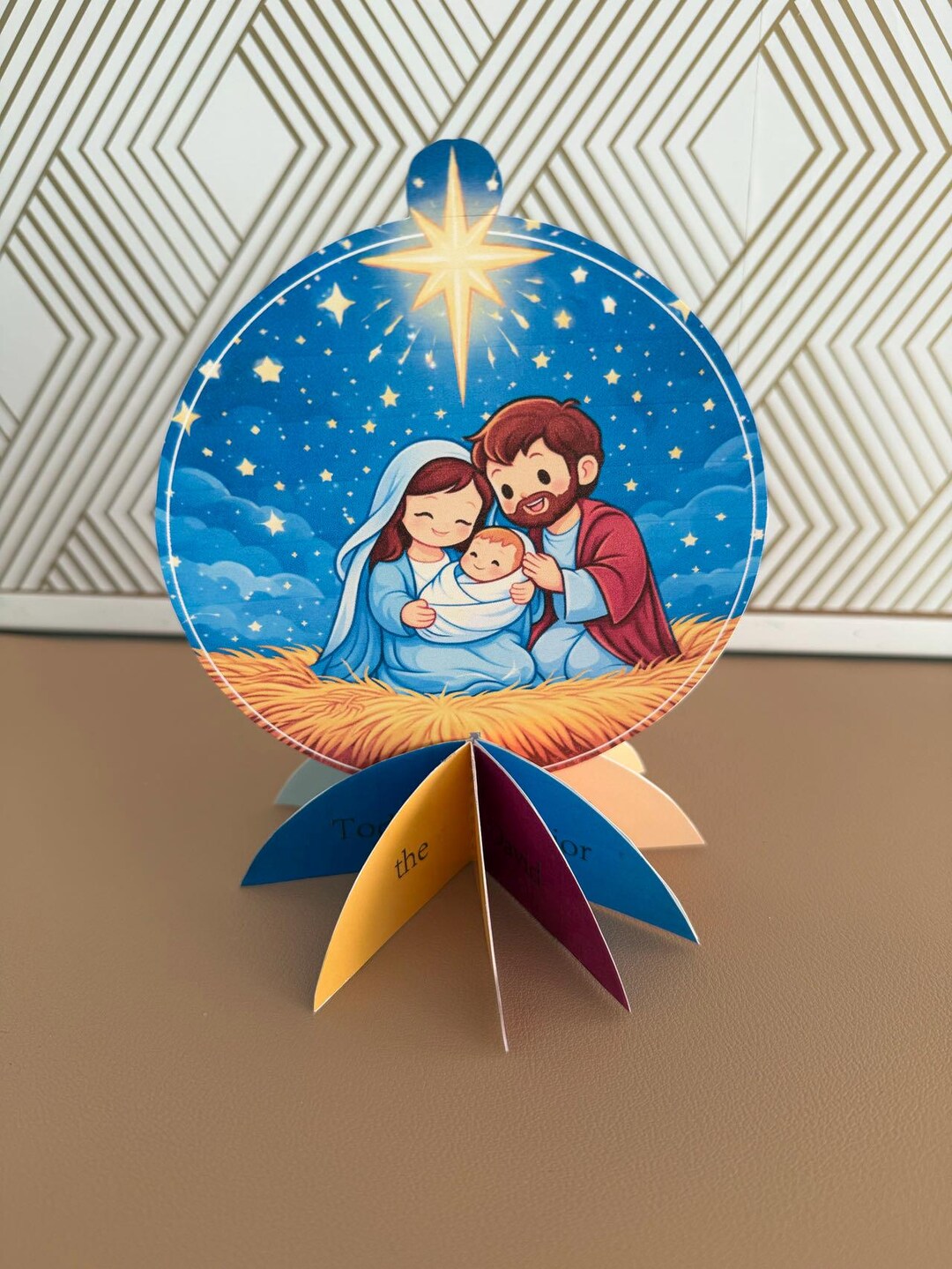 Nativity Bible Verse Craft | Luke 2:11 Christmas Craft for Kids ...
