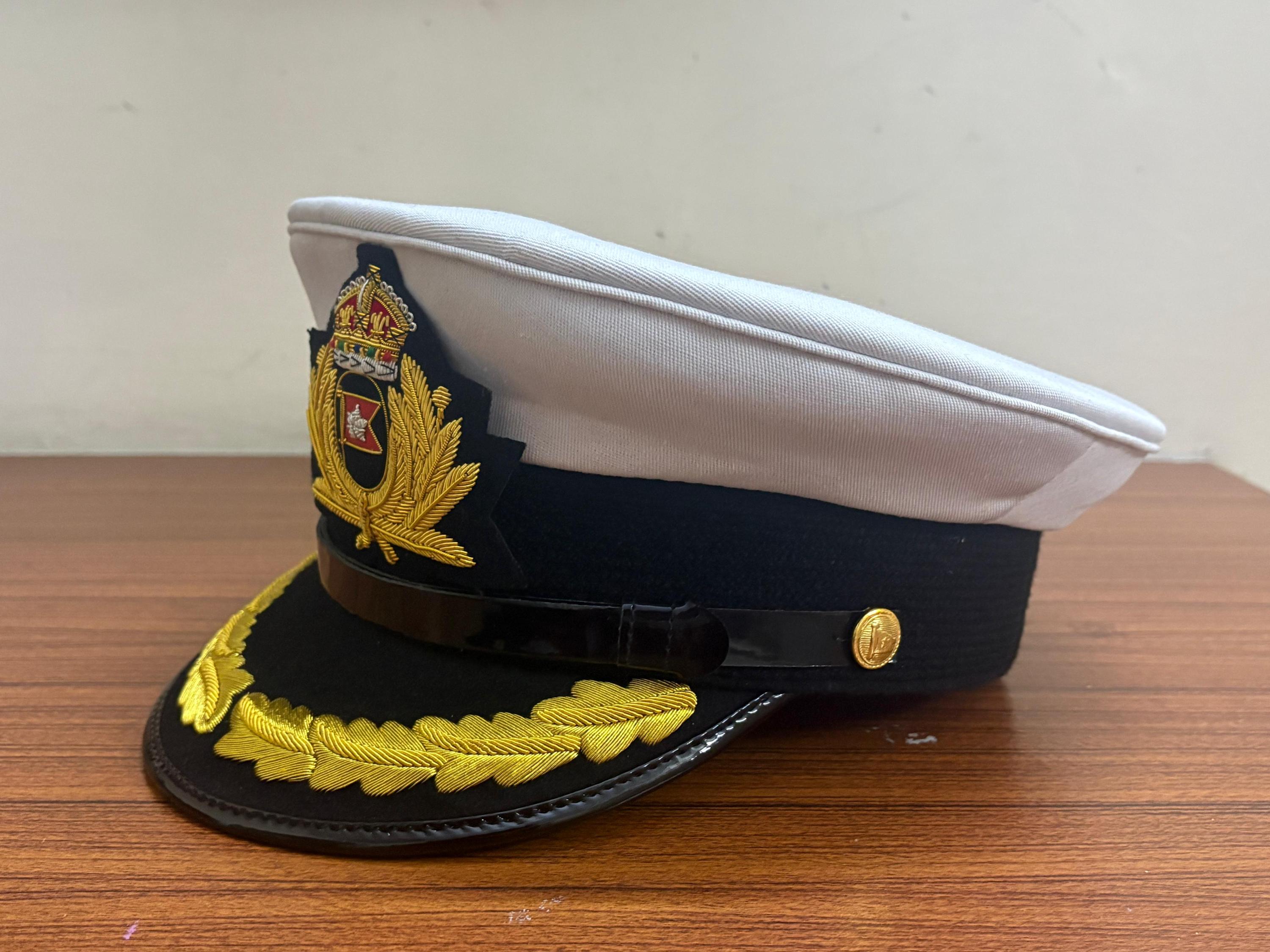 Handmade Titanic Captain Smith Hat – White Star Line, Royal Navy Style ...