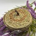 Handmade Pine Needle Box With Lid and Twig Handle | Natural Brown and ...