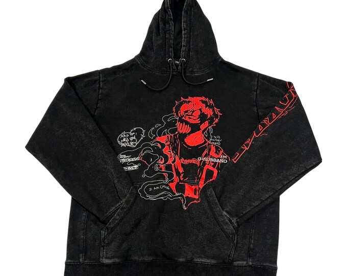 Corpse Husband Hoodie MISS YOU Official Deadstock Size Large Black ...