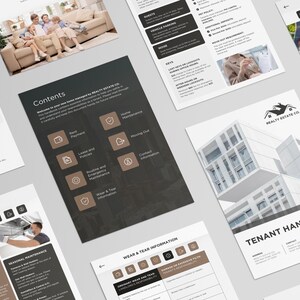 Tenant Handbook Template | Landlord Welcome Guide (editable Canva) - Etsy