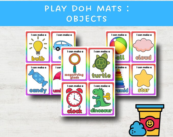 Backyard Birds Play Dough Mats Fine Motor Skills Visual Cards ...