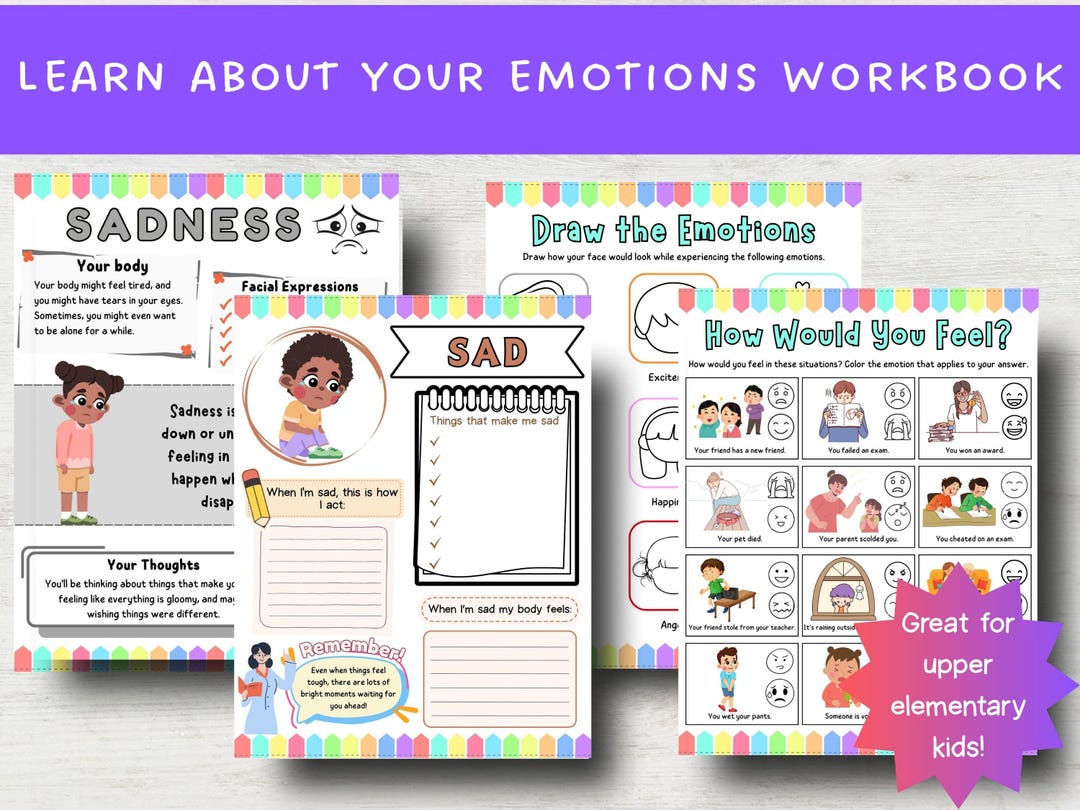 Feelings & Emotions Workbook: Social Emotional Learning for Kids (PDF ...