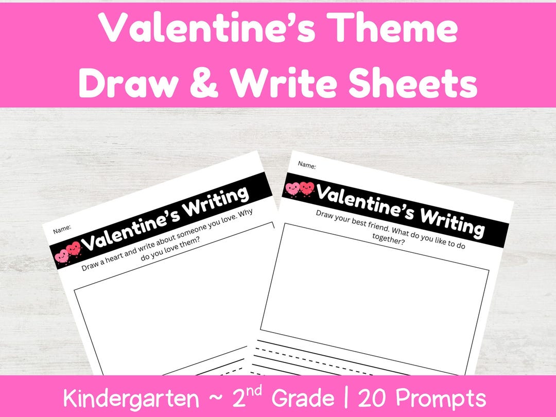 Valentine’s Day Writing & Drawing Prompts | Handwriting | Creative ...