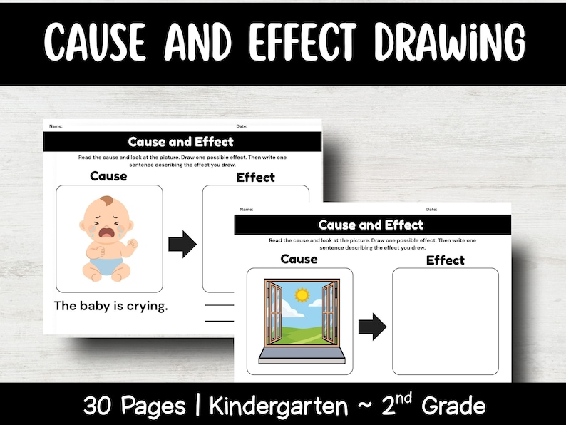Cause and Effect Worksheets | No Prep Reading Skills Activity ...