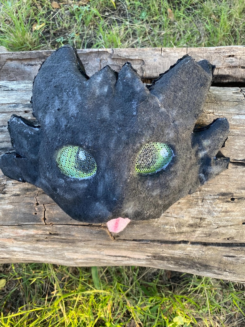 Toothless Inspired Dragon Therian Mask - Etsy