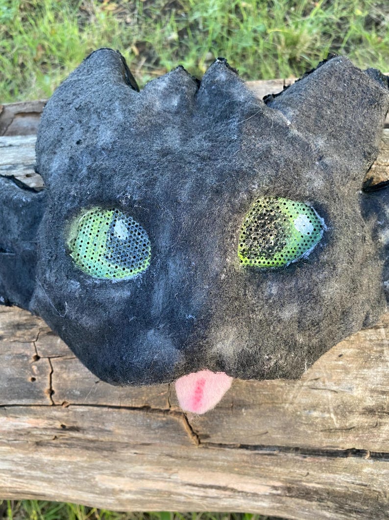 Toothless Inspired Dragon Therian Mask - Etsy