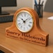 Engraved Desk Clock – Custom Name, Logo, or Message | Perfect Office ...