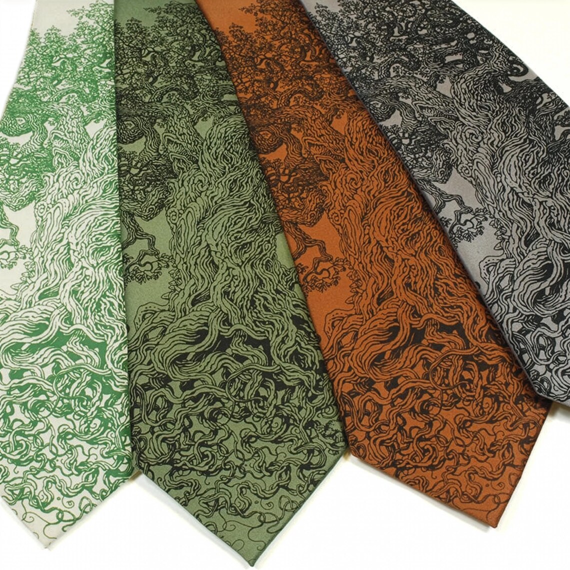 Gnarled Tree Neck Tie - Men's Necktie - Unique Gifts for Men - Tree of ...