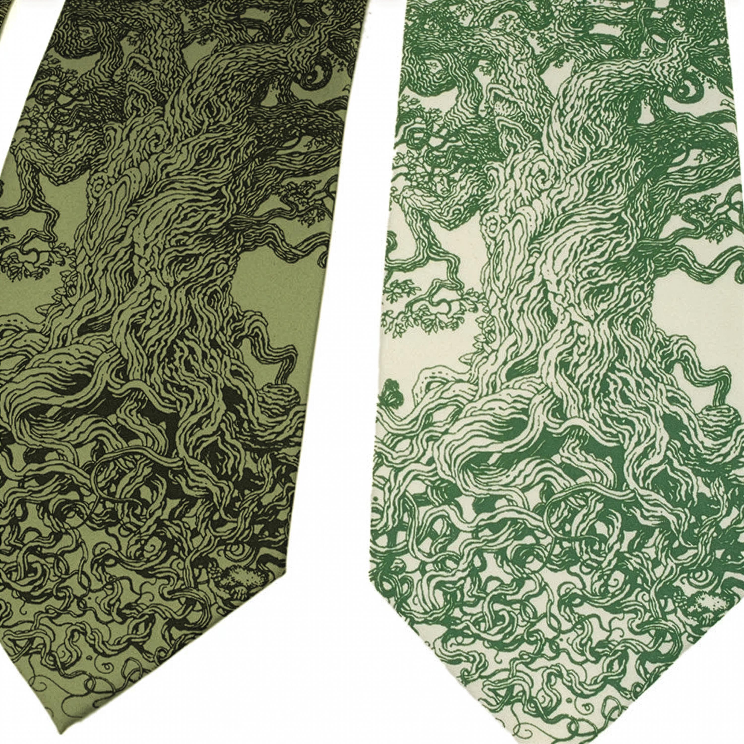 Gnarled Tree Neck Tie - Men's Necktie - Unique Gifts for Men - Tree of ...