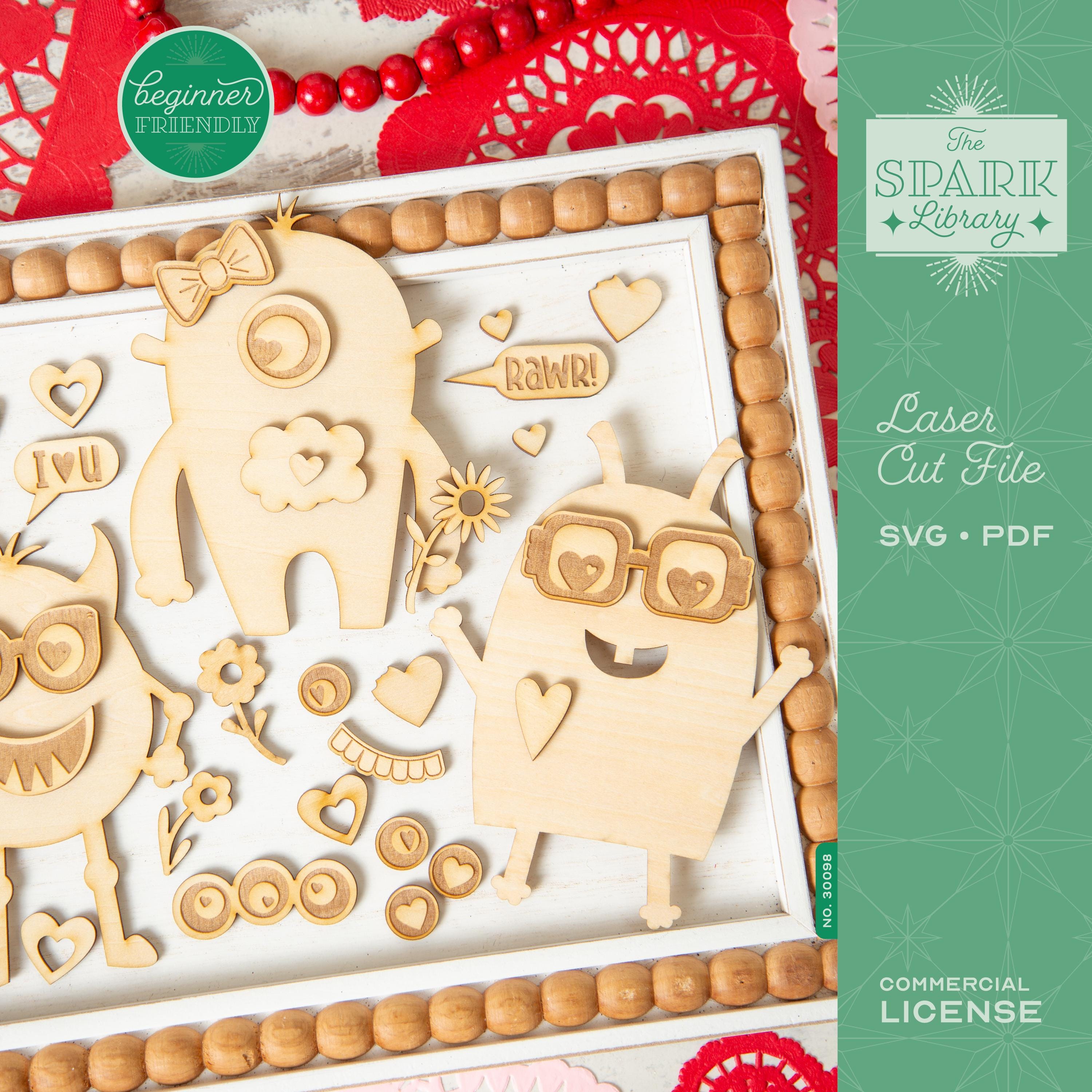Mix-and-match Monster Kit SVG Bundle | Laser Cut Files for DIY Kids ...
