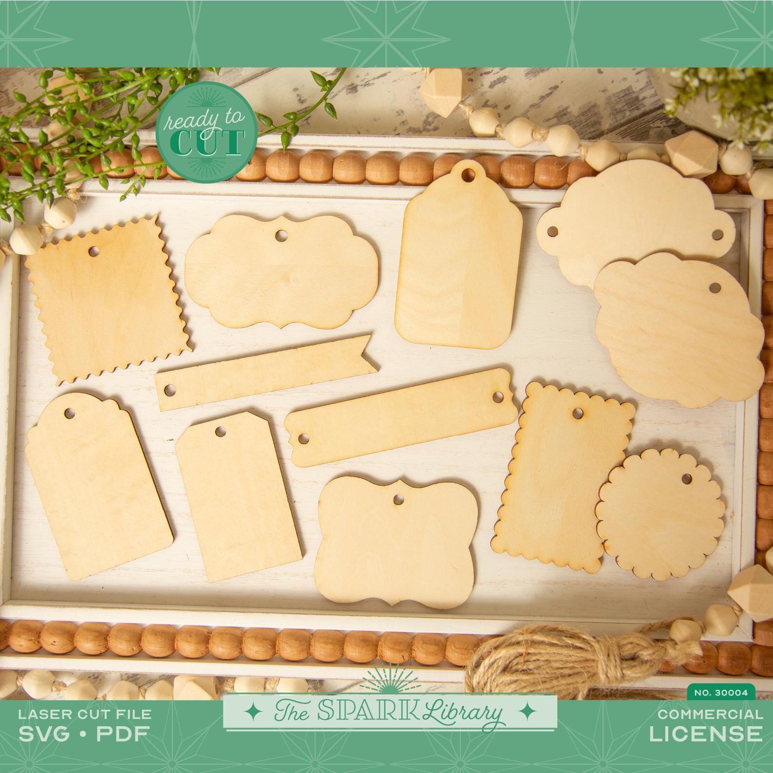 Basic Tag Shapes SVG Laser Cut File: Blank Craft Tags (SVG & PDF) - Etsy
