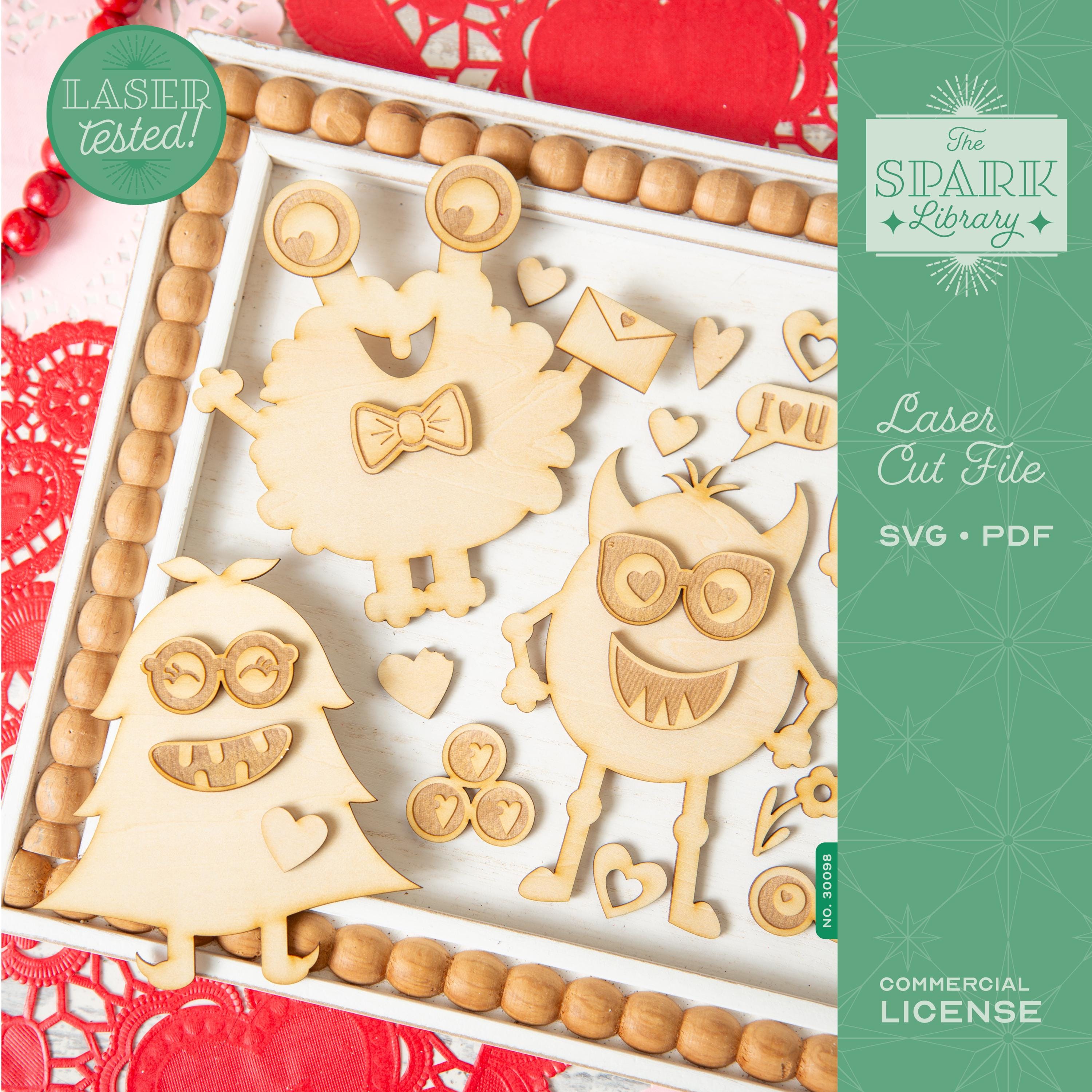 Mix-and-match Monster Kit SVG Bundle | Laser Cut Files for DIY Kids ...