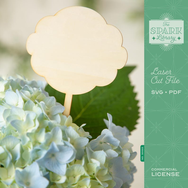 Blank Pick SVG Bundle: Laser Cut Cake Topper & Plant Tag Designs ...