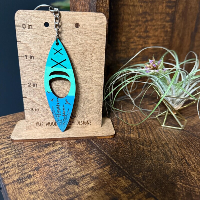 Wooden Painted Keychains - Etsy