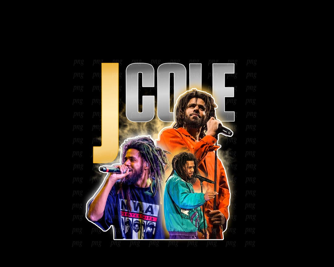 J Cole Png , Ready to Print, Printable Design, Hiphop Artist, 90s ...