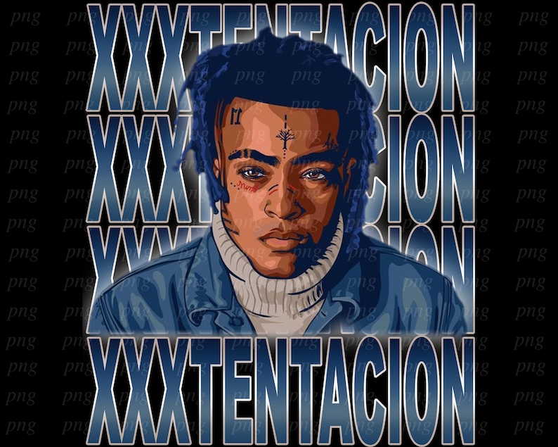 Xxxtentacion Png , Ready to Print, Printable Design, Hiphop Artist, 90s ...