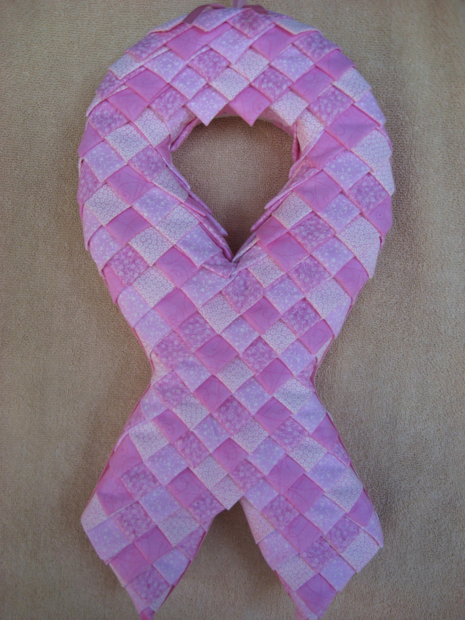 PDF File- Quilted Ribbon of Hope Wall Hanging- Complete Patten Download ...