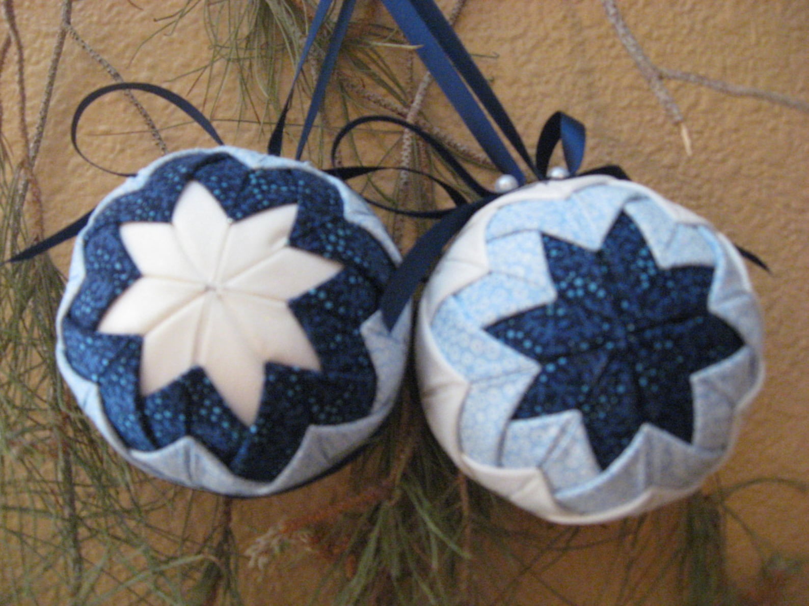 PDF File- Quilted Christmas No-sew Ornament- Folded Star, Complete ...