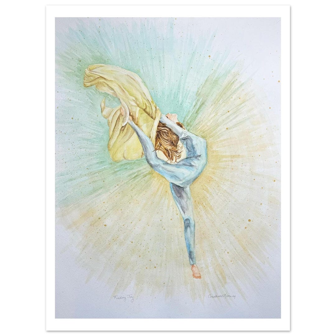 Giclee Print - Finding Joy/dancer in Motion - Fine Art Print - Vibrant ...