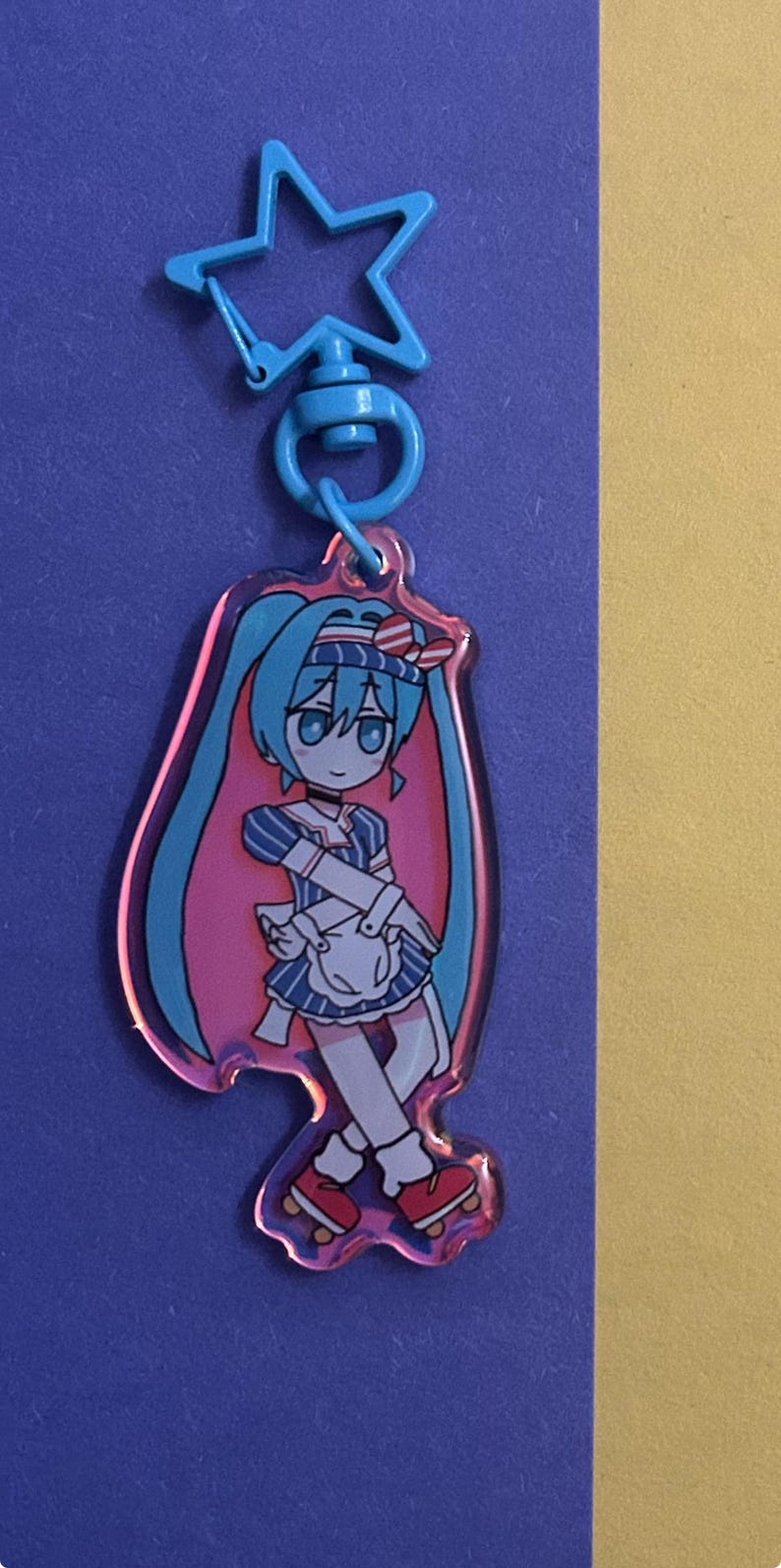 MESMERIZER Miku and Teto Keychains - Etsy