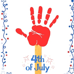 4th of July Popsicle Printable | Patriotic Kids Craft | Independence ...