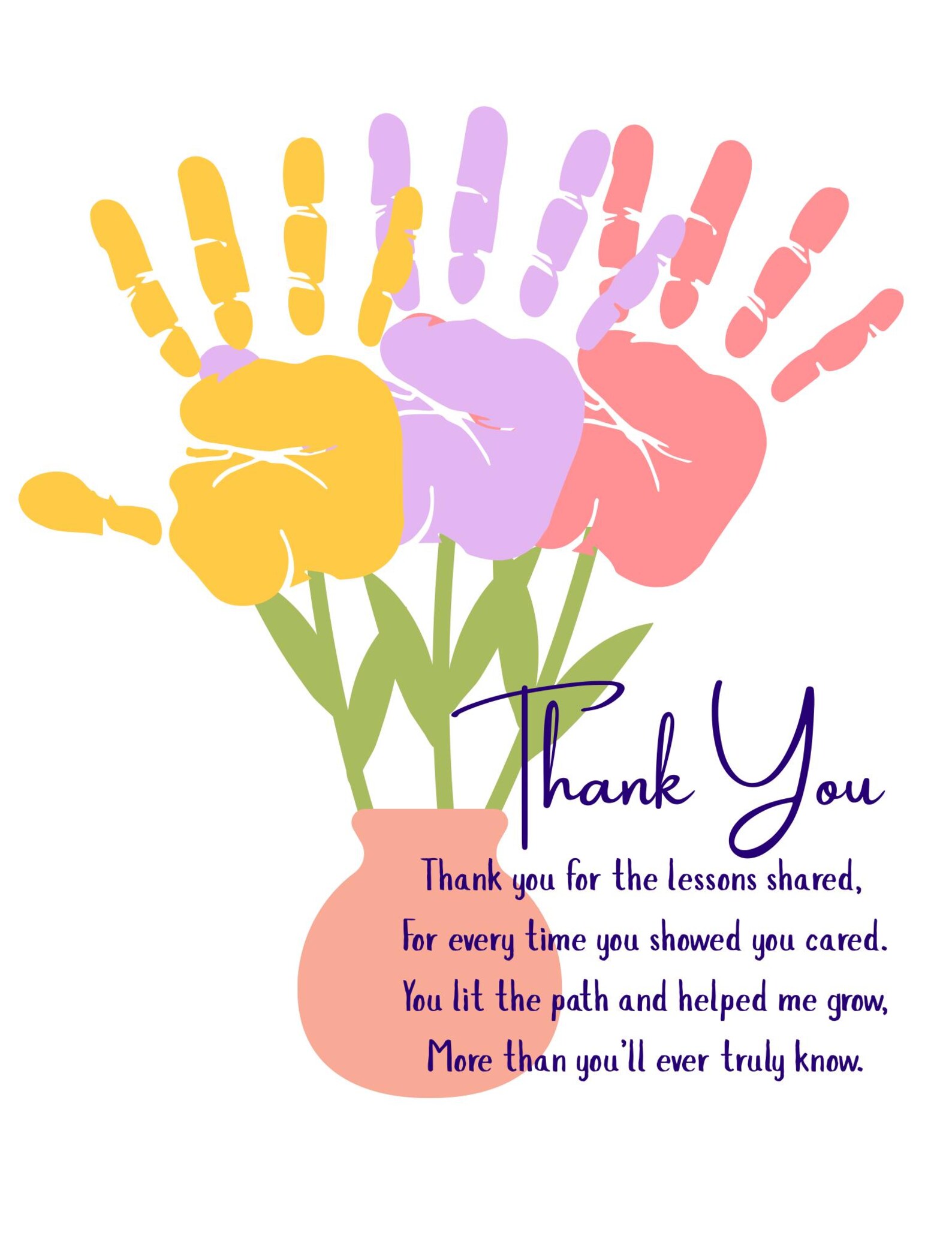 Cute & Fun Last Day of School Teacher Poem Printable | End of Year Gift ...