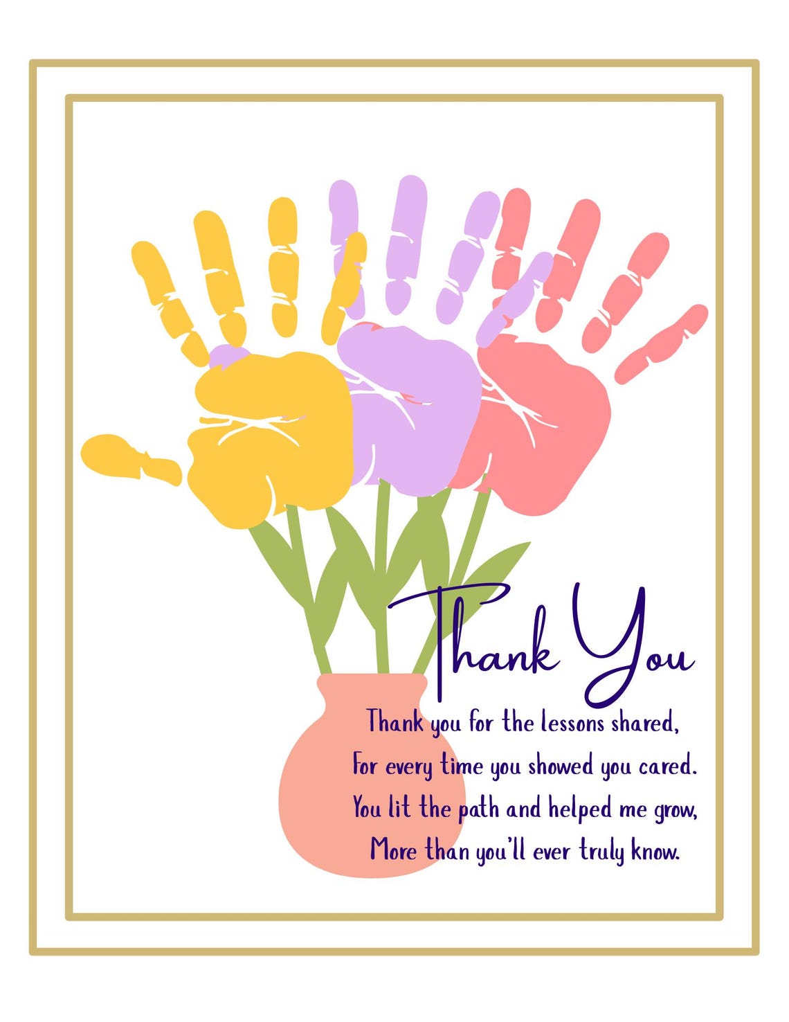 Cute & Fun Last Day of School Teacher Poem Printable | End of Year Gift ...