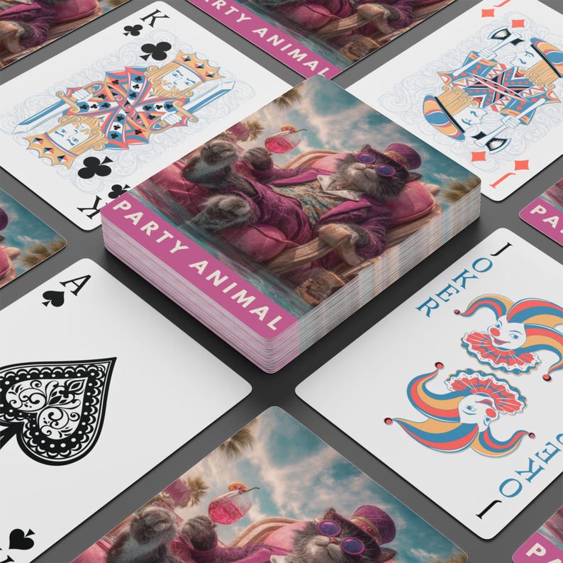 Party Animal Playing Cards, Perfect for Game Night, Unique Gift for ...