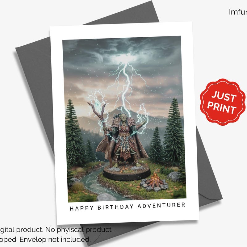 Shaman Birthday Card - Etsy