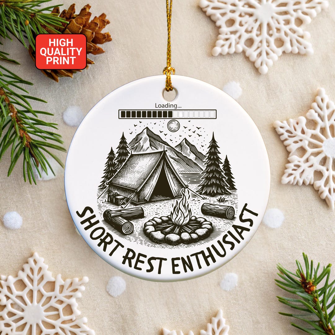 Short Rest Enthusiast D&D Fantasy RPG Game Ornament Adventurer Camp ...