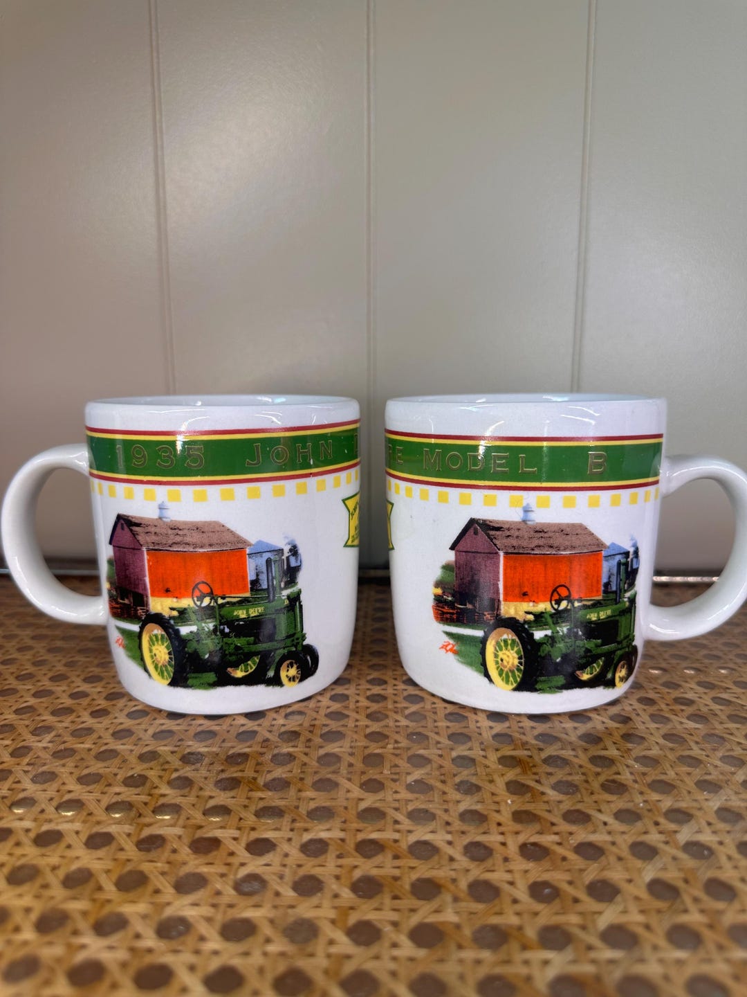 John Deere Tractor Mugs (set of 2) - 1935 Model B - Licensed Gibson ...