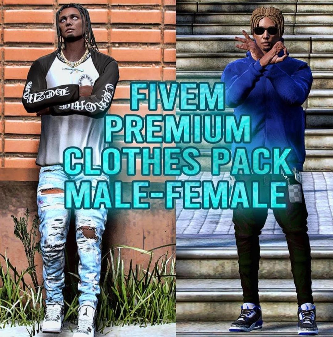 Fivem Premium Clothes Pack V2 | Male-female | Fivem Ready | Optimized - Etsy