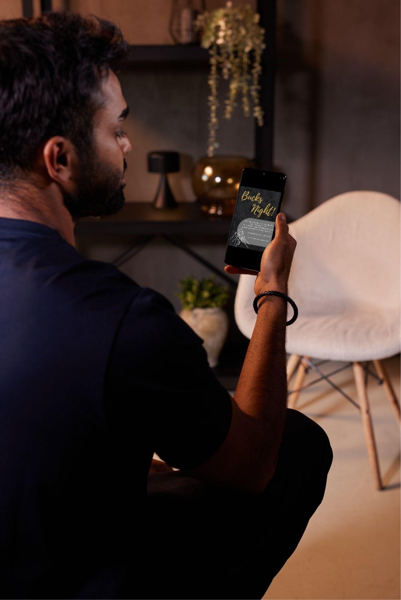 Bucks Party Invitation Template -editable Canva Template – Instant ...