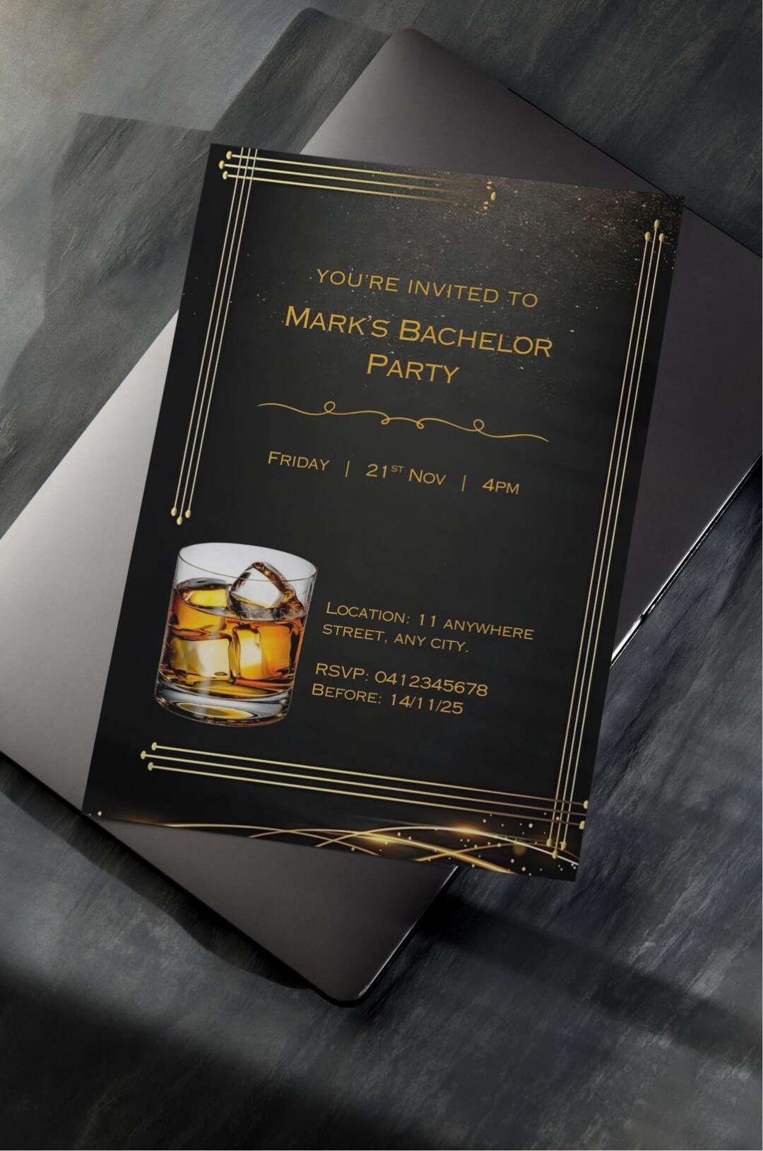 Bachelor Party Invitation Template -editable Canva Template – Instant ...