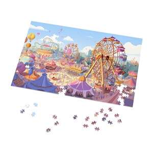 Carnival Magic Jigsaw Puzzle 252 / 500 / 1000 Pieces - Ferris Wheels ...