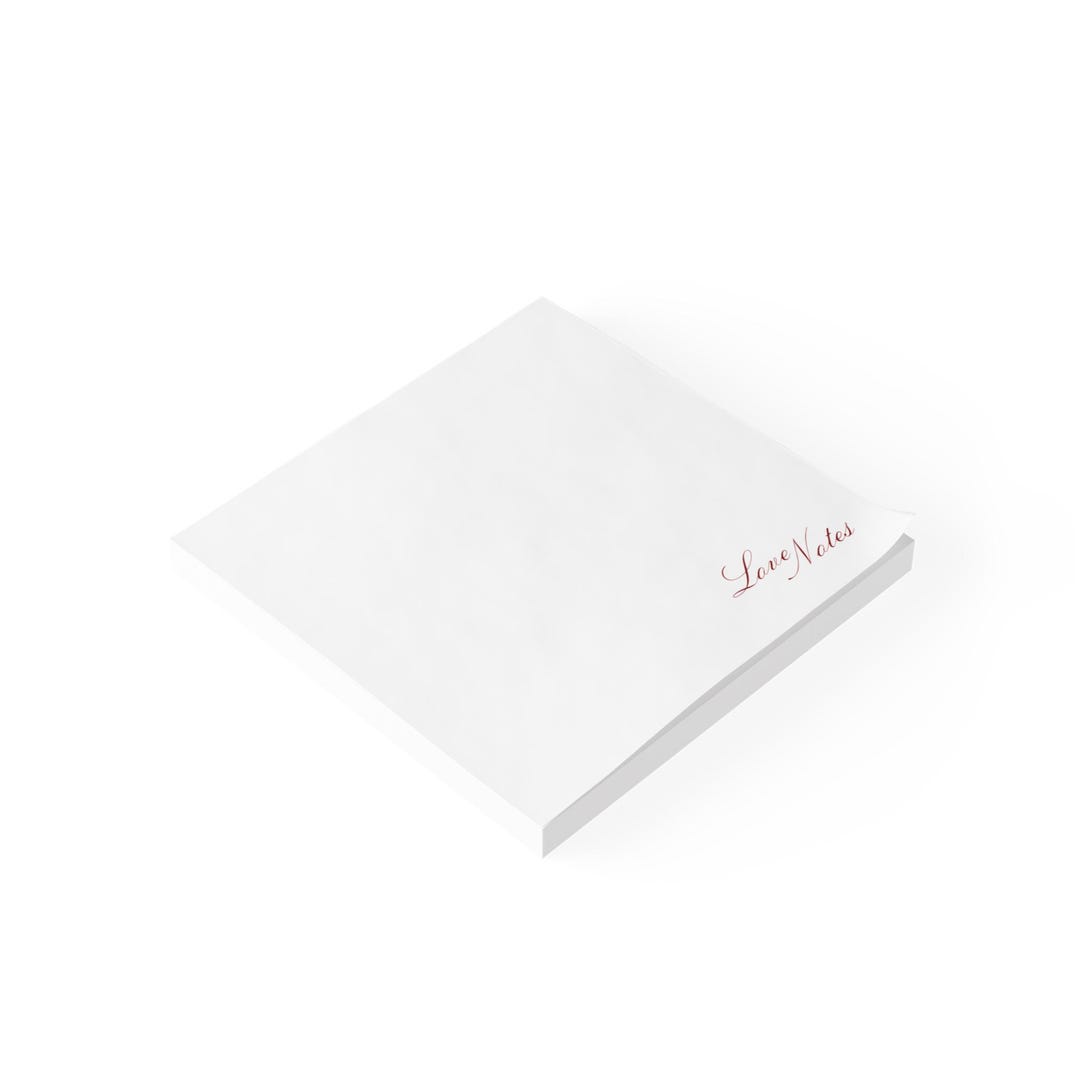 Love Notes Post-it Note Pad | Vintage-inspired Romantic Stationery ...
