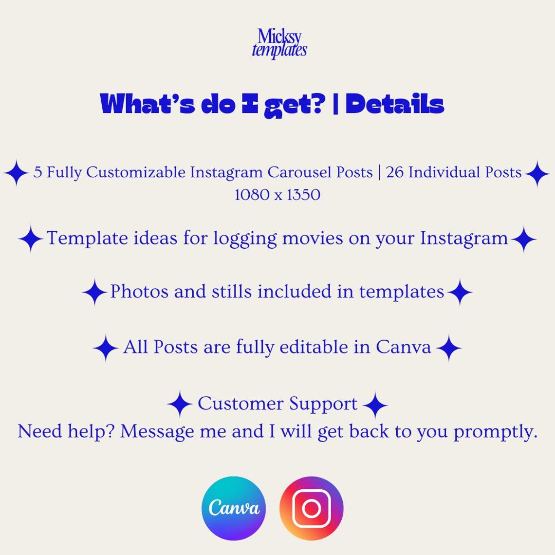 Instagram Aesthetic Film & Movie Diary Template | Indie Film Logging ...