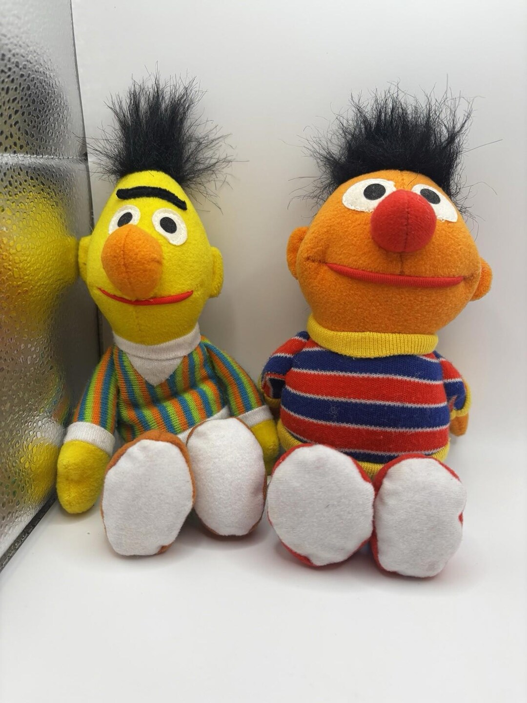 Vintage BERT AND ERNIE Sesame Street Dolls Tyco Jim Henson 1995 Clean ...