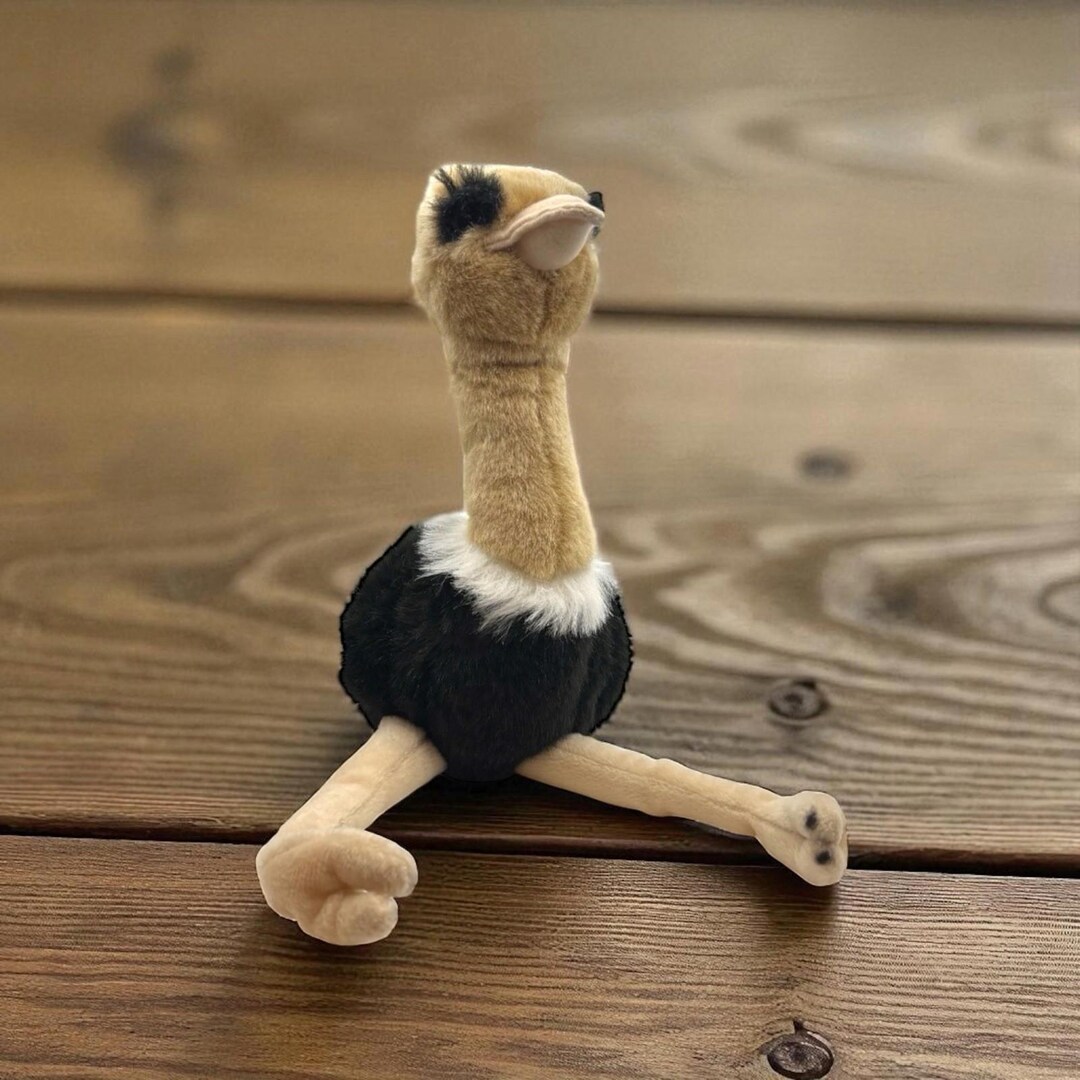 Adorable Ostrich 10" Plush Stuffed Animal With Eyelashes by Darmos Toys ...