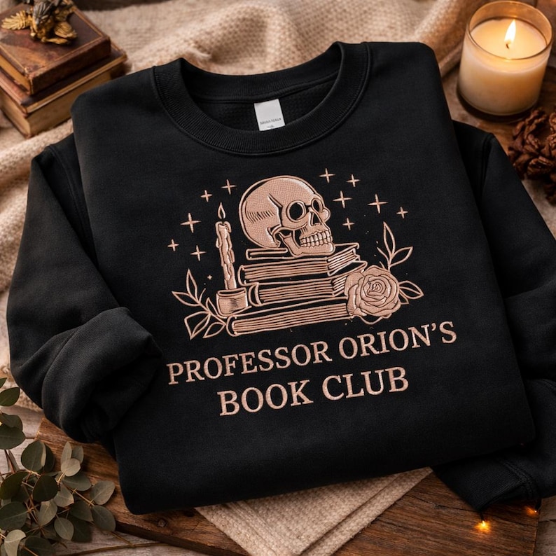 Professor Orion Book Club Embroidered Sweatshirt, Zodiac Academy ...