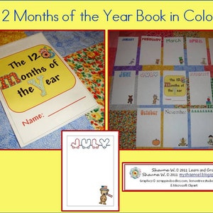 12 Months of the Year Activity Pack - UPDATED - Etsy