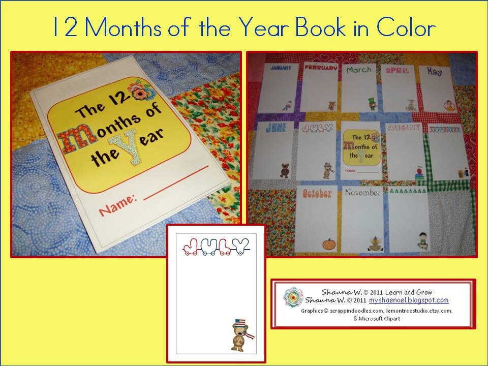 12 Months of the Year Activity Pack - UPDATED - Etsy