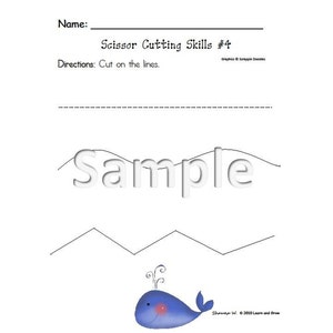 Cutting Skills Fine Motor Practice - Etsy