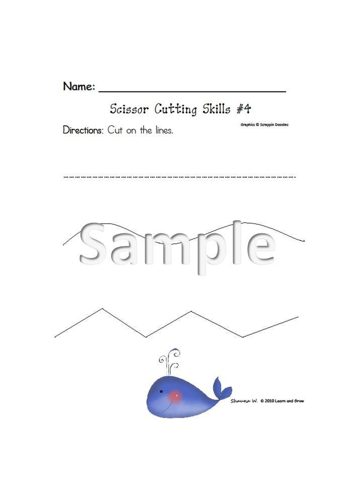 Cutting Skills Fine Motor Practice - Etsy