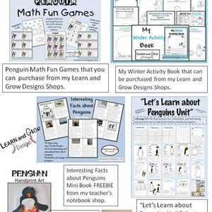 Let's Learn About Penguins Educational Unit - Etsy