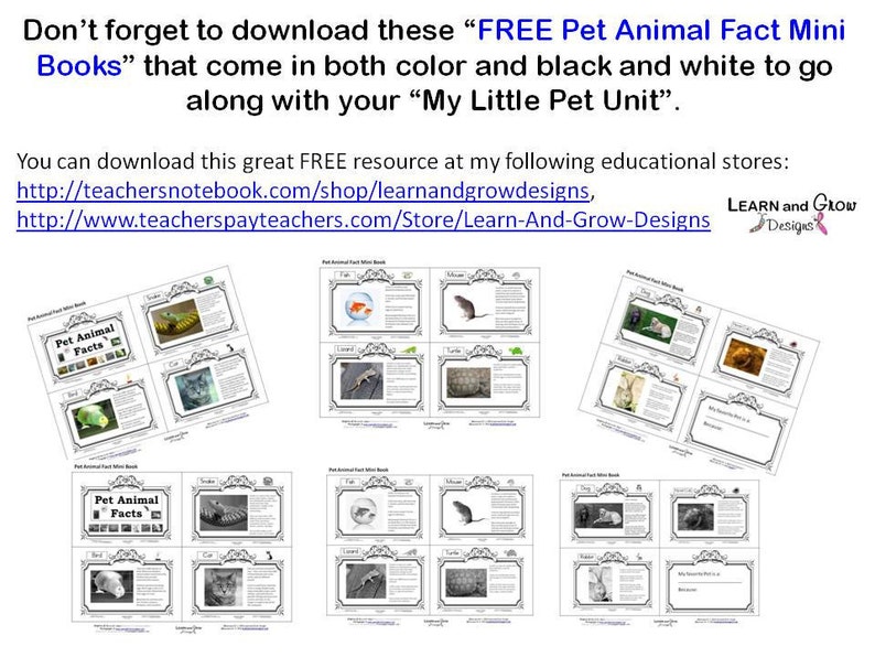 My Little Pet Themed Learning Unit Contains 62 Pages Of: Art, Literacy ...