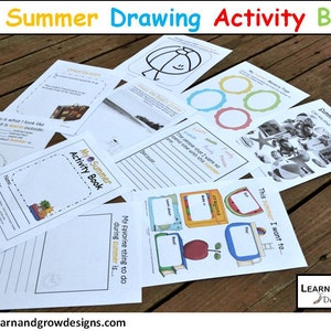 My Summer Drawing, Writing, and Activity Book for Kids - Etsy