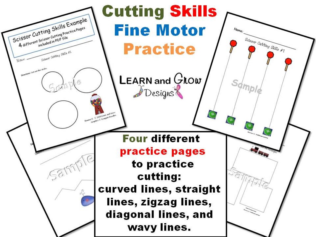 Cutting Skills Fine Motor Practice - Etsy