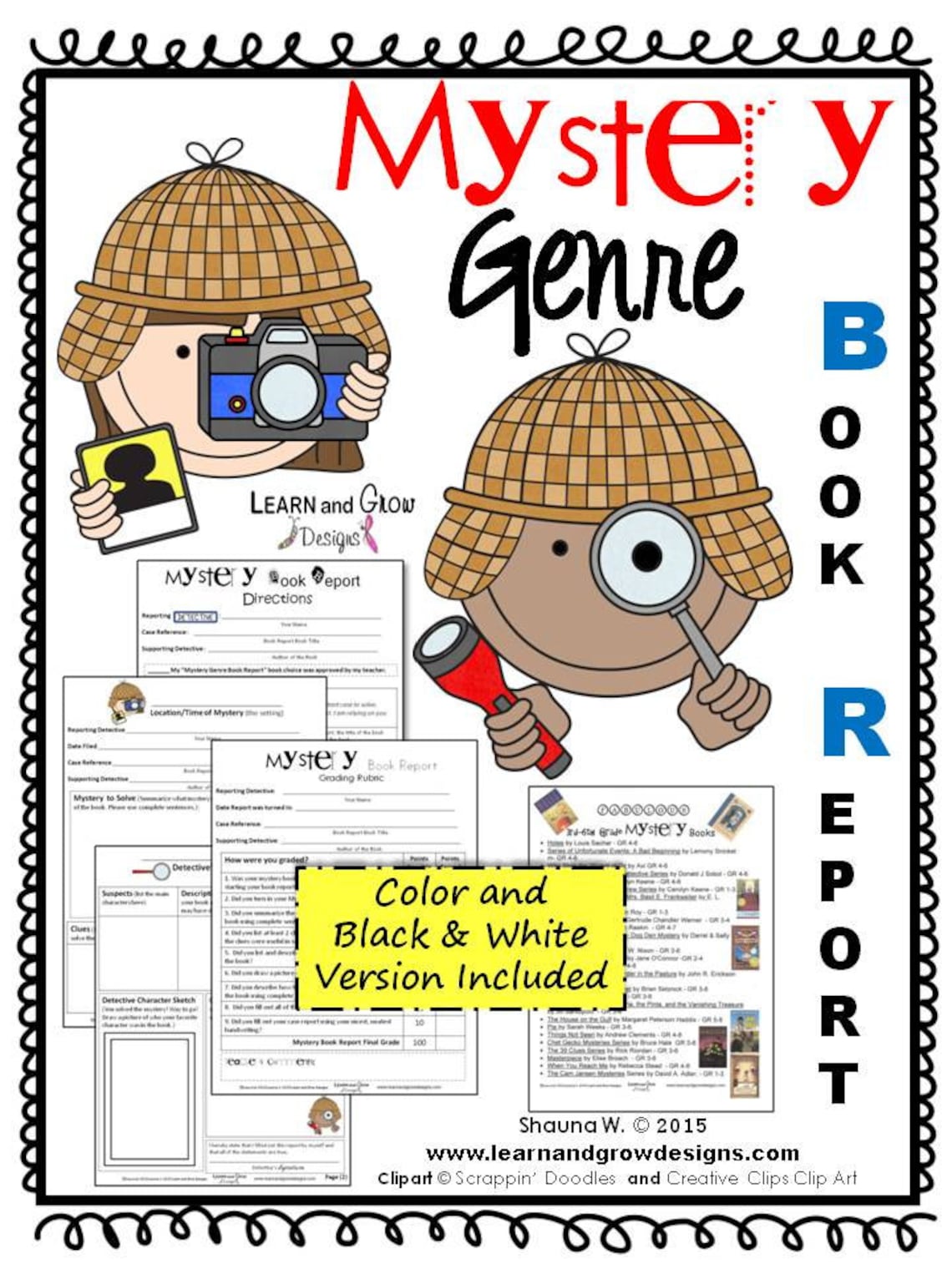 Mystery Genre Book Report - Etsy